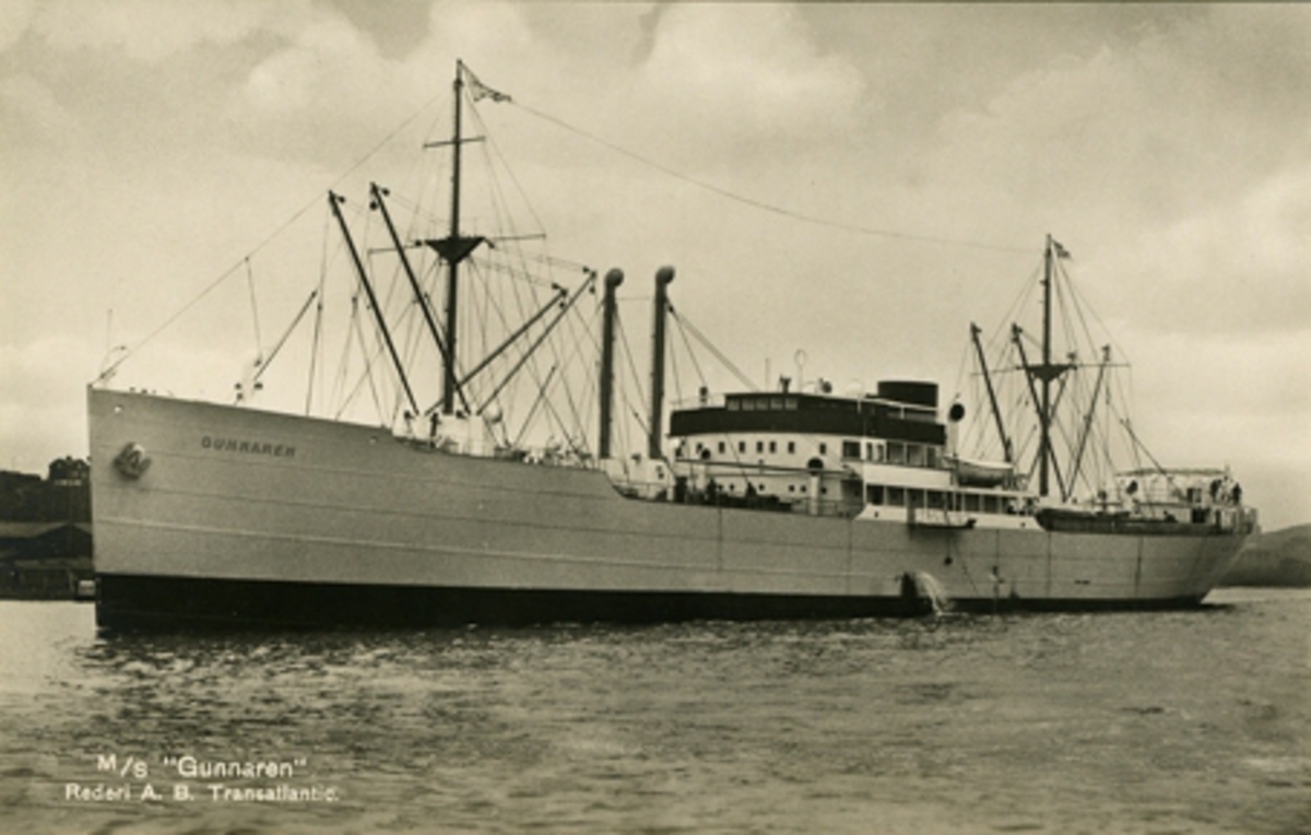 M/S "Gunnaren" Rederi AB Transatlantic. - Sjöhistoriska museet ...