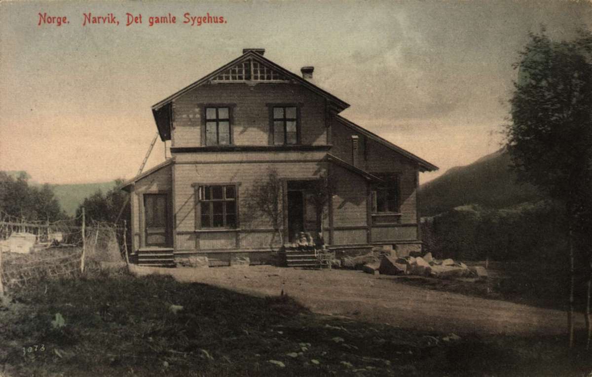 Postkort. Jule- og nyttårshilsen. Fotografisk motiv. Svart/hvitt. Det ...