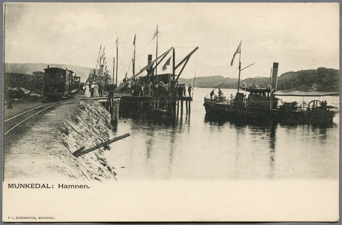 Munkedals hamn. - Järnvägsmuseet / DigitaltMuseum