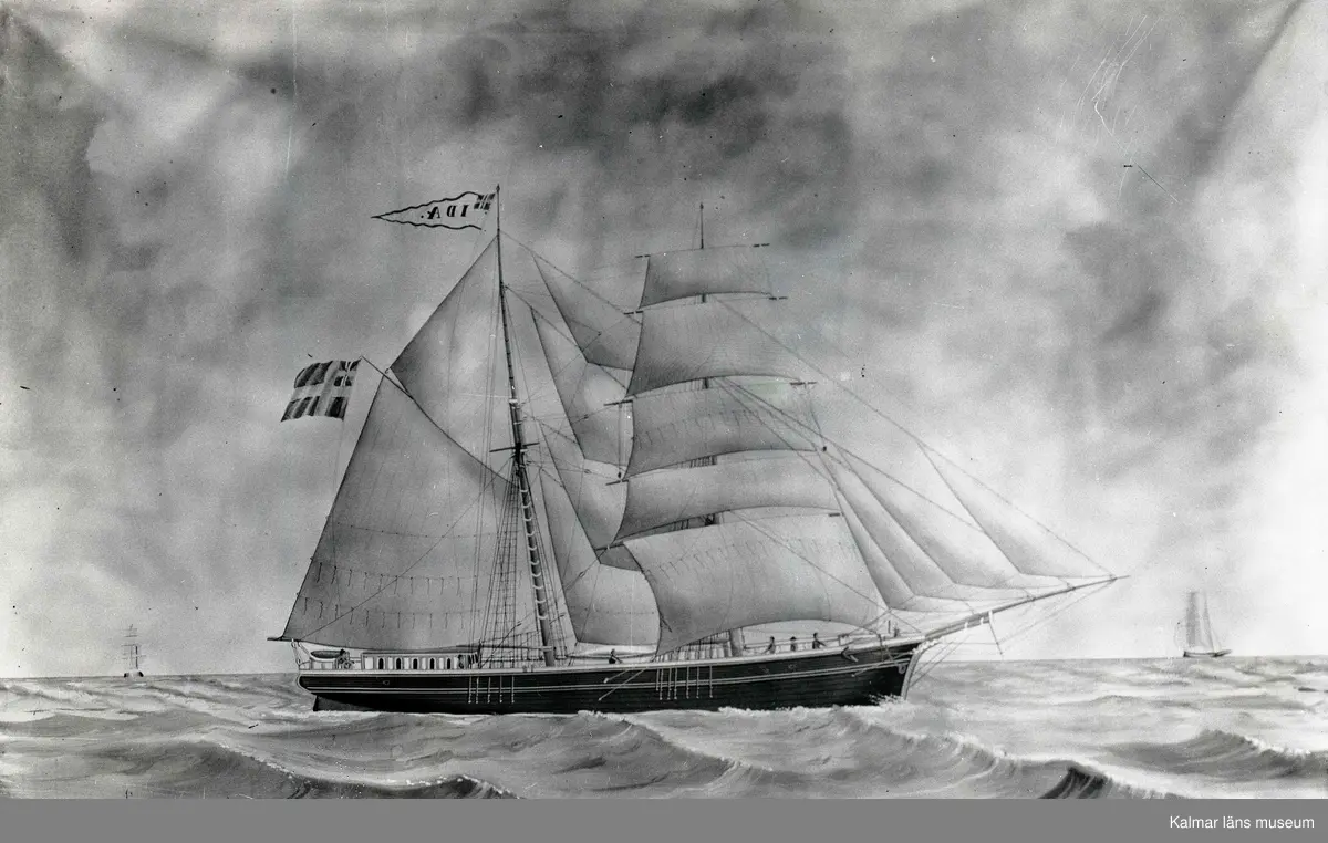 Skonert, byggd 1880 i Oskarshamn å Thorénska varvet. 158 br.ton ...