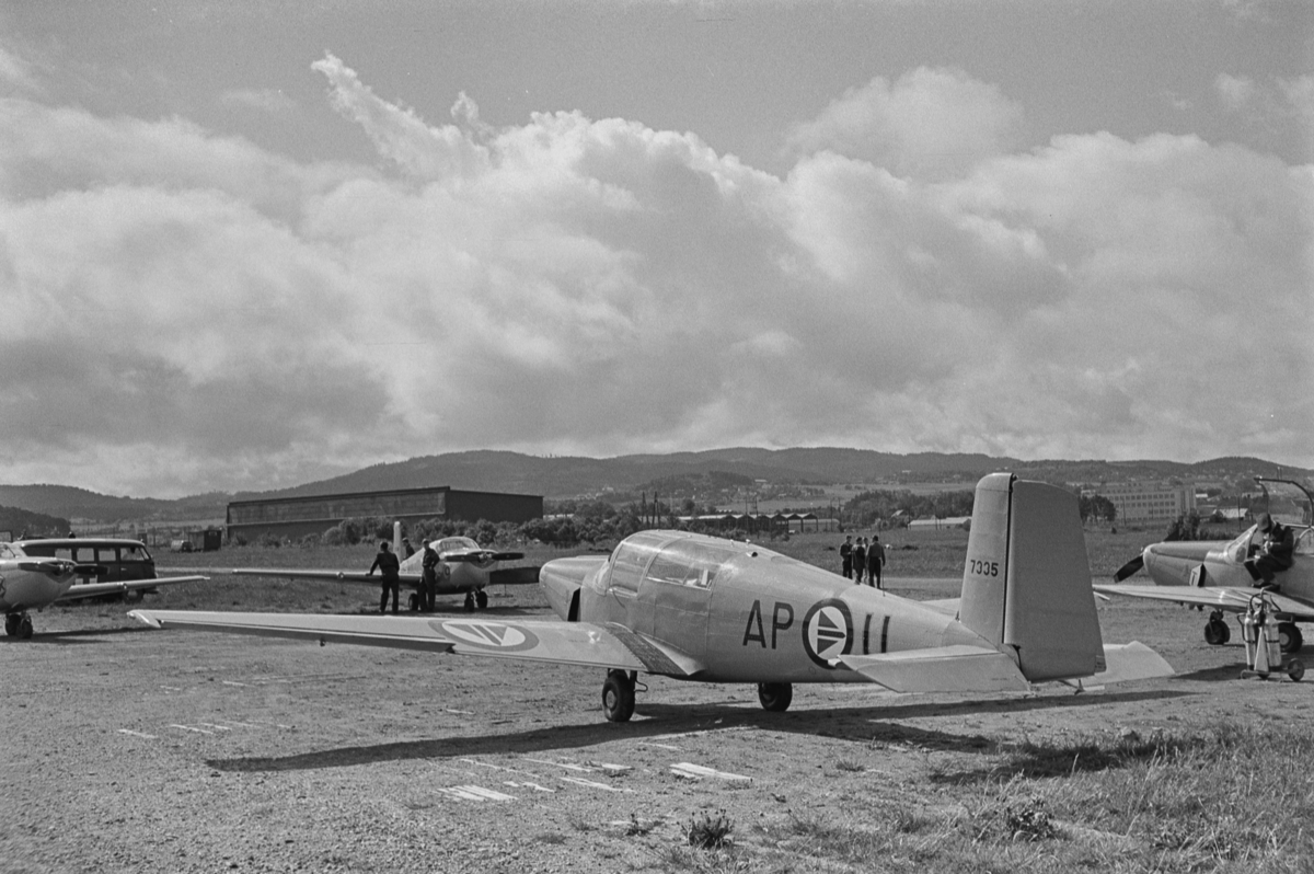 Flystevne på Lade flyplass. Flyplassen ble bygget under 2. verdenskrig ...