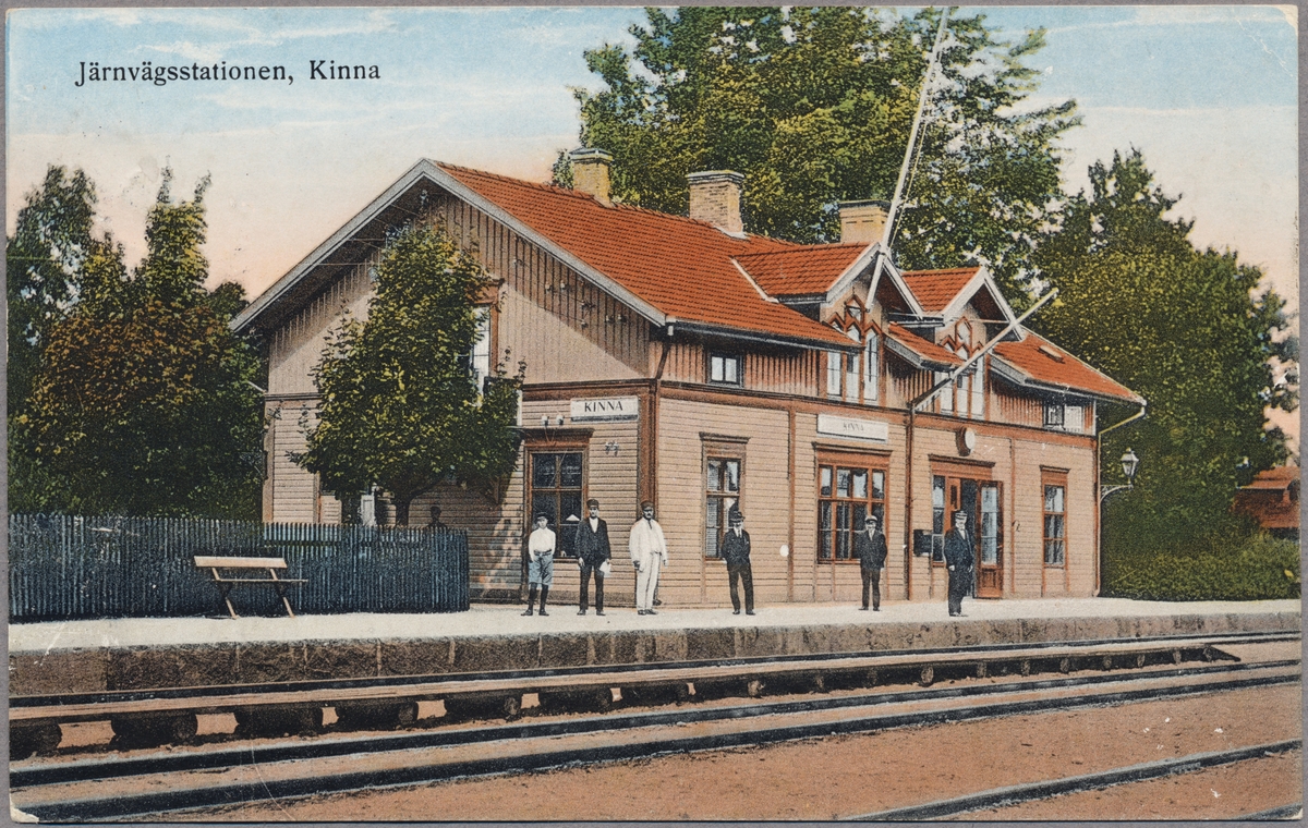 Kinna station. - Järnvägsmuseet / DigitaltMuseum
