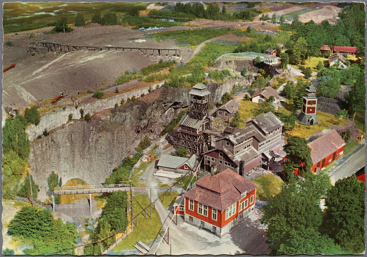 Dannemora Gruva, utsikt från lave. - Järnvägsmuseet / DigitaltMuseum